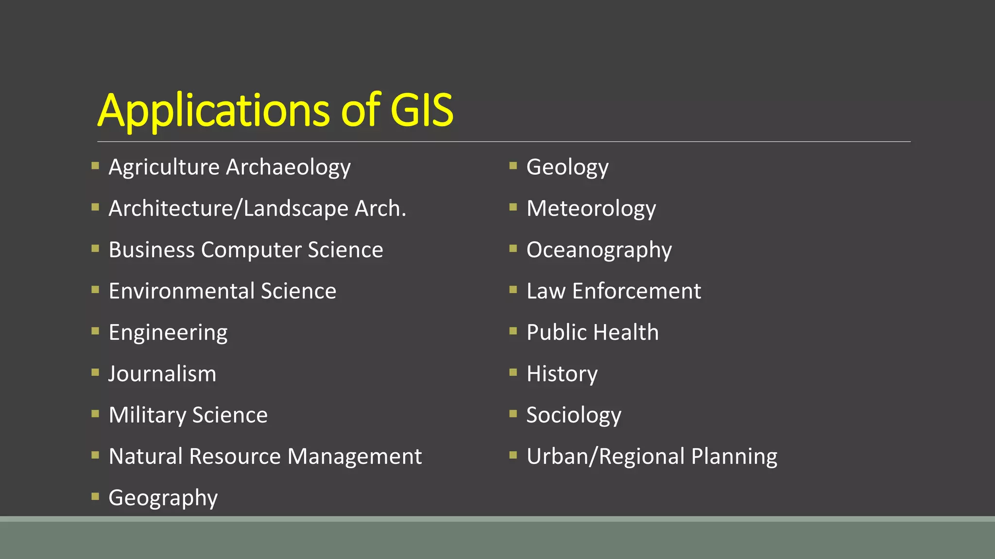 Introduction to GIS | PPTX