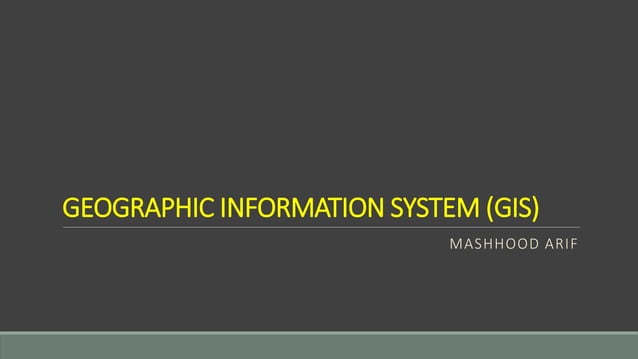 Introduction to GIS | PPTX | 3-D Graphics | Computer Software and ...