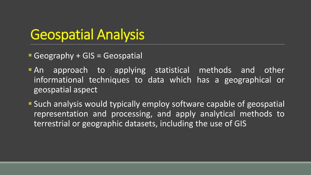 Introduction to GIS | PPTX | 3-D Graphics | Computer Software and ...