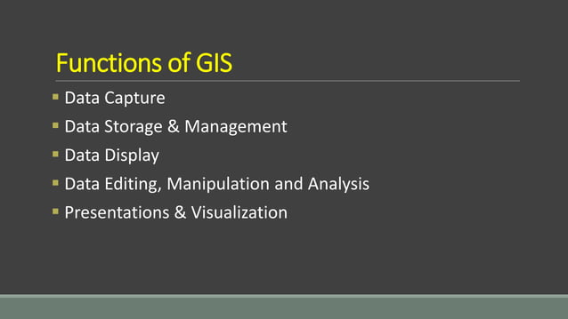 Introduction to GIS | PPTX | 3-D Graphics | Computer Software and ...