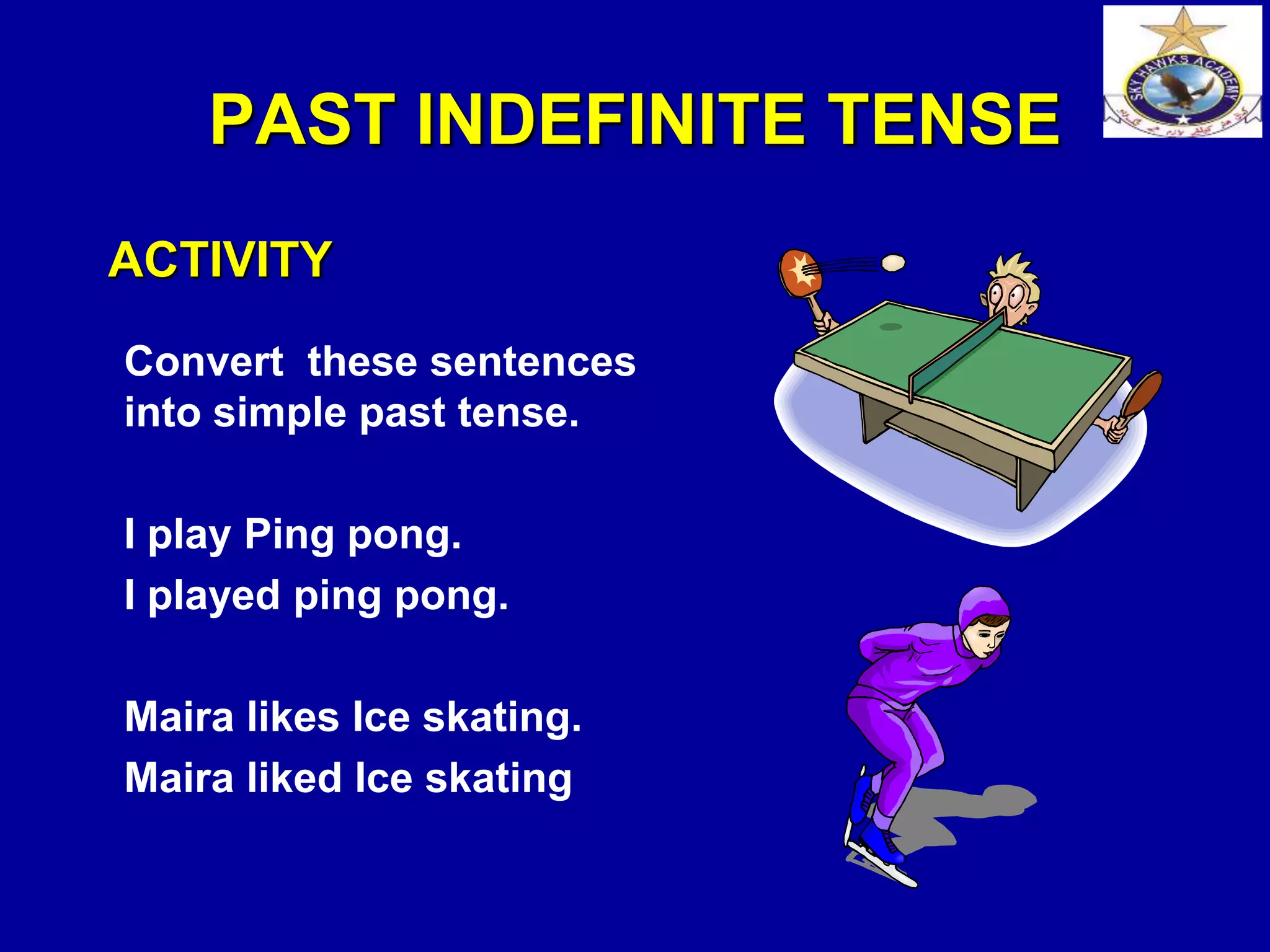 PAST INDEFINITE TENSE-MADE EASY | PPT