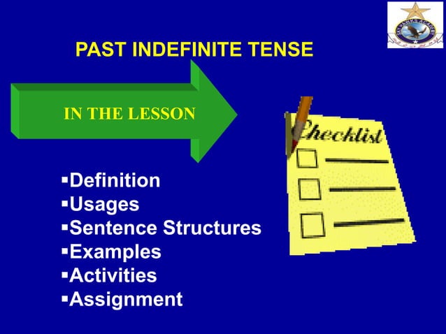 PAST INDEFINITE TENSE-MADE EASY | PPT