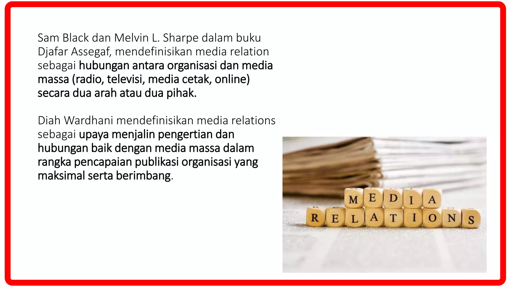 Media relations | PPTX