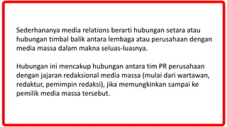 Media relations | PPTX