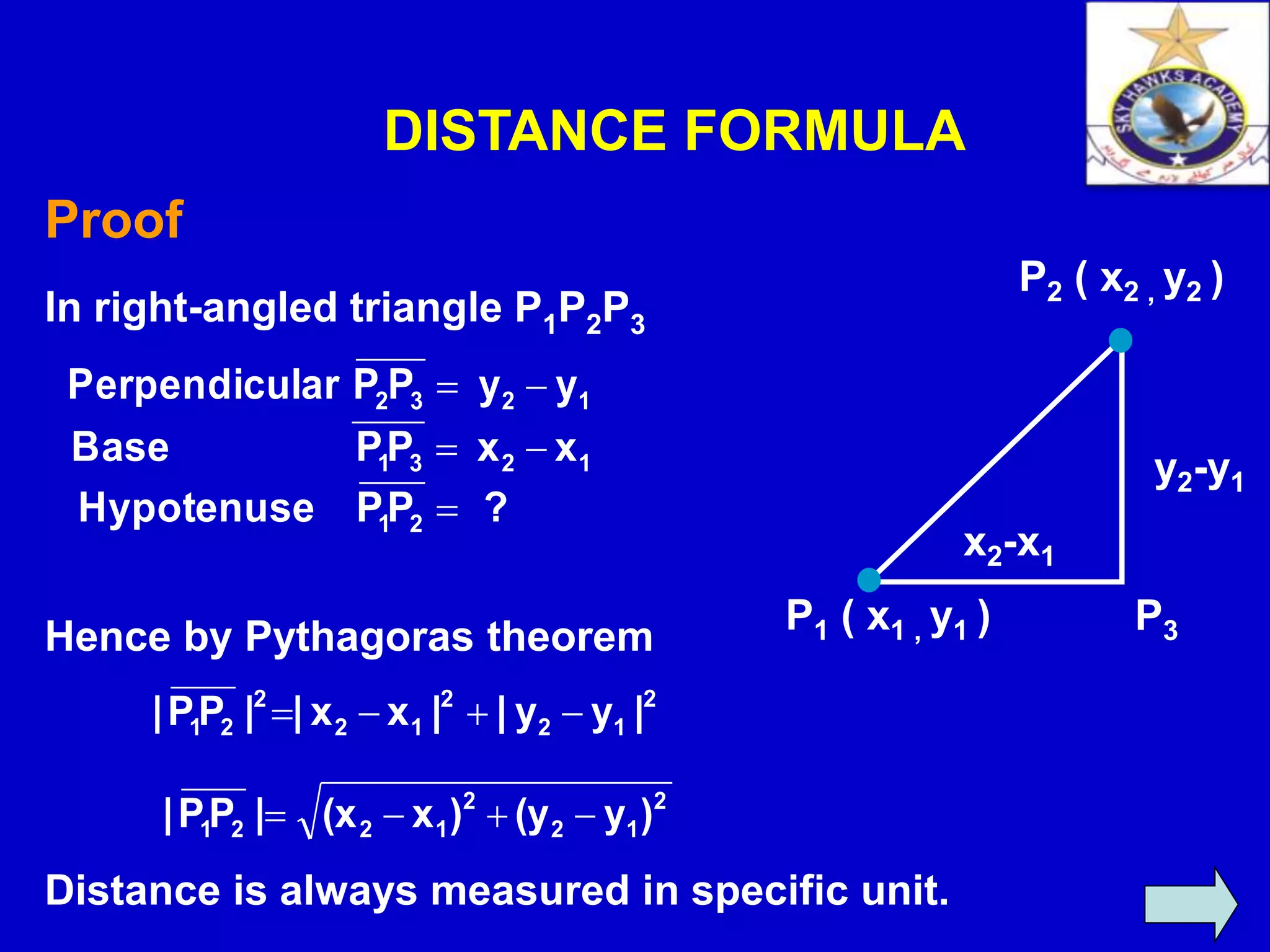 DISTANCE FORMULA | PPT