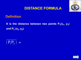 DISTANCE FORMULA | PPT