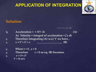 APPLICATION OF INTEGRATION | PPT