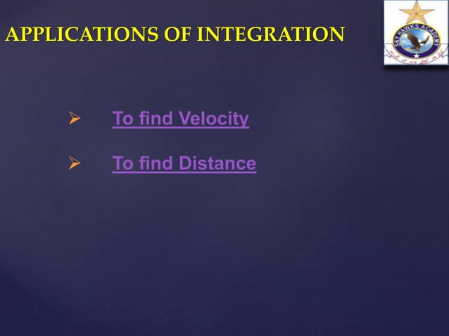 APPLICATION OF INTEGRATION | PPT