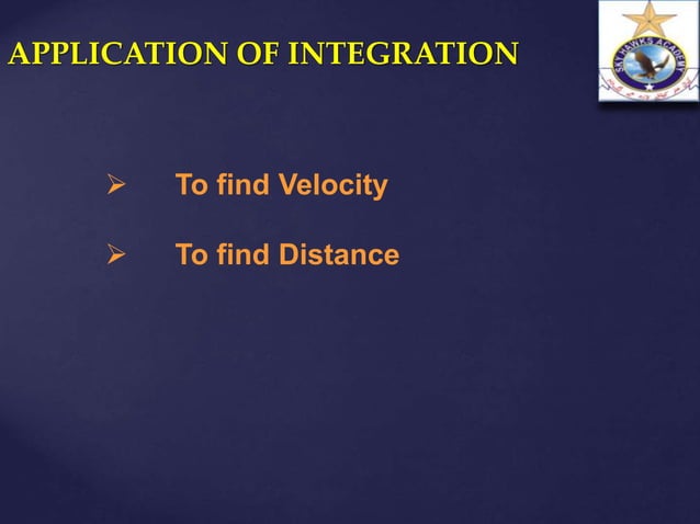 APPLICATION OF INTEGRATION | PPT