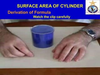 SURFACE AREA OF CYLINDER | PPT