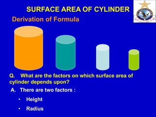 SURFACE AREA OF CYLINDER | PPT