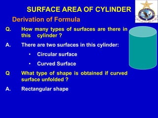 SURFACE AREA OF CYLINDER | PPT
