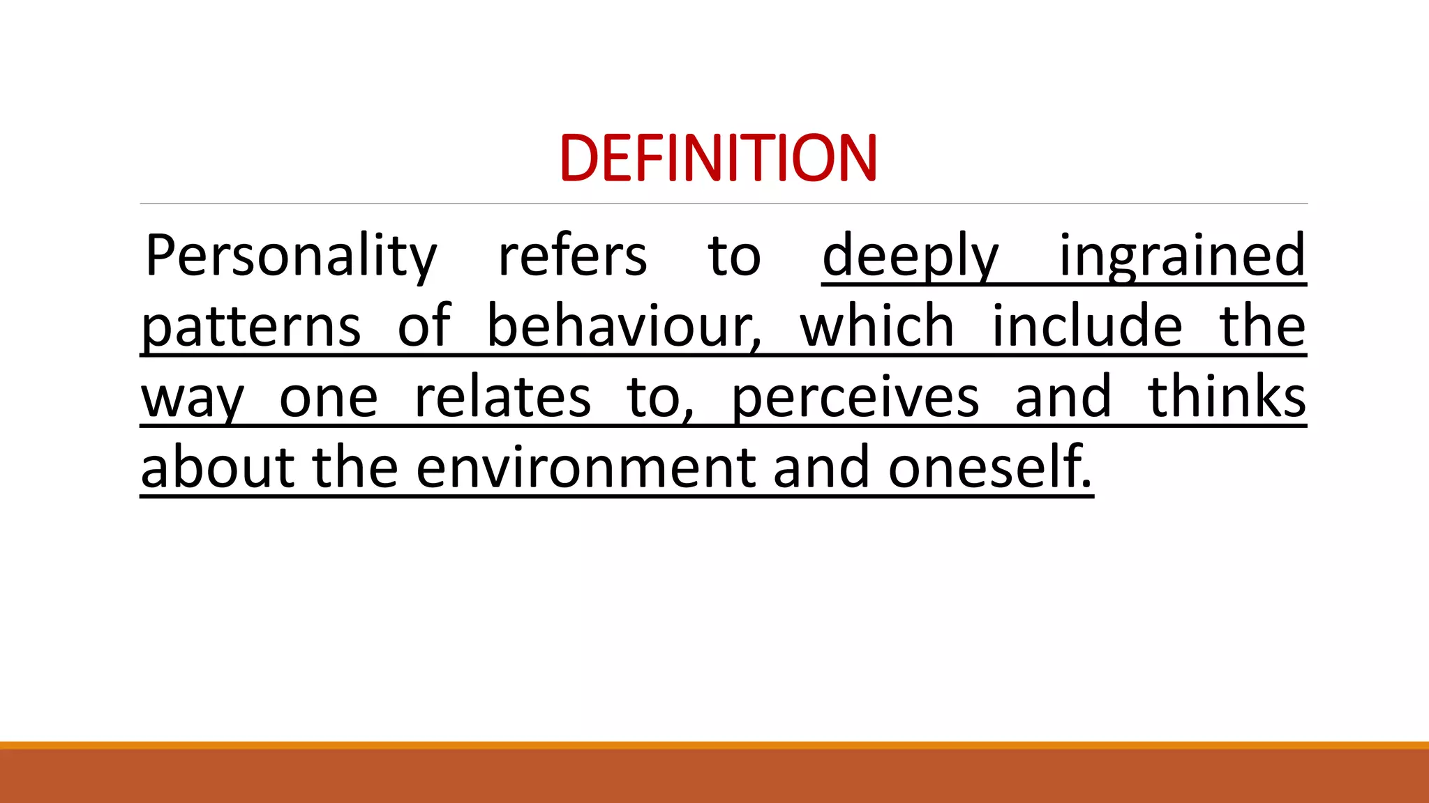 classification of mental disorders, theories of personaa. deve. | PPTX