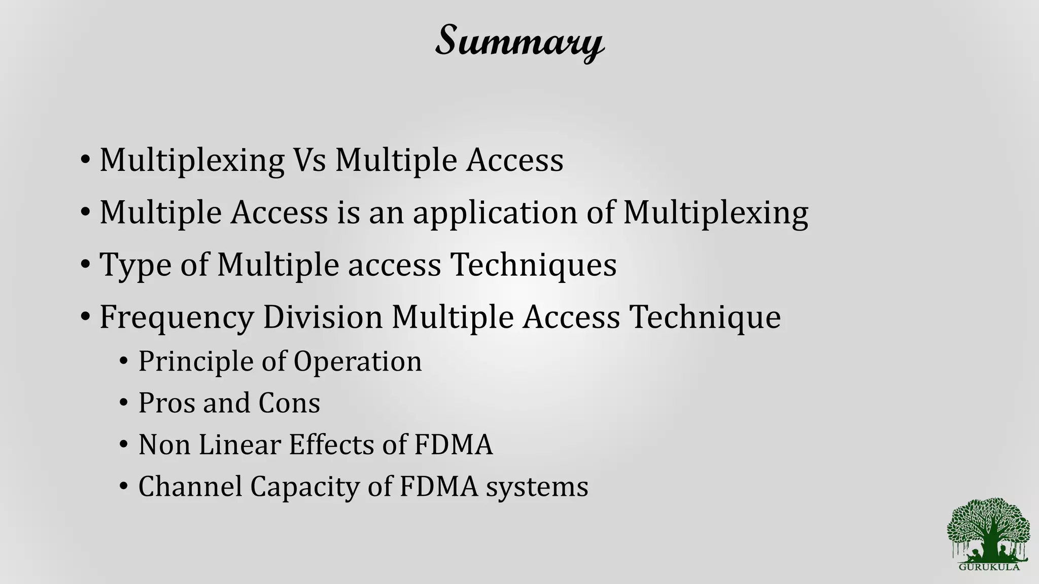 2.2 frequency division multiple access | PDF | Computer Networking | Computing