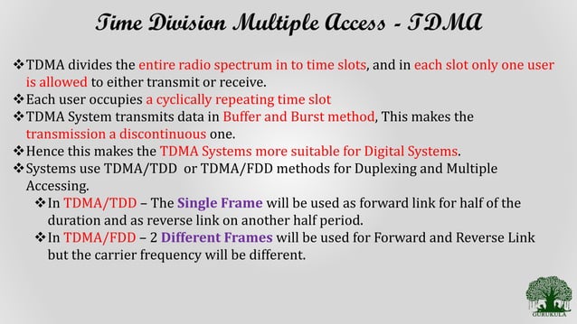 2.3 time division multiple access | PDF