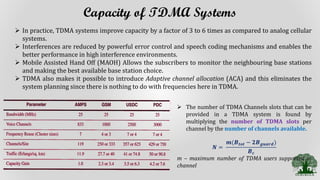 2.5 capacity calculations of fdma, tdma and cdma | PDF