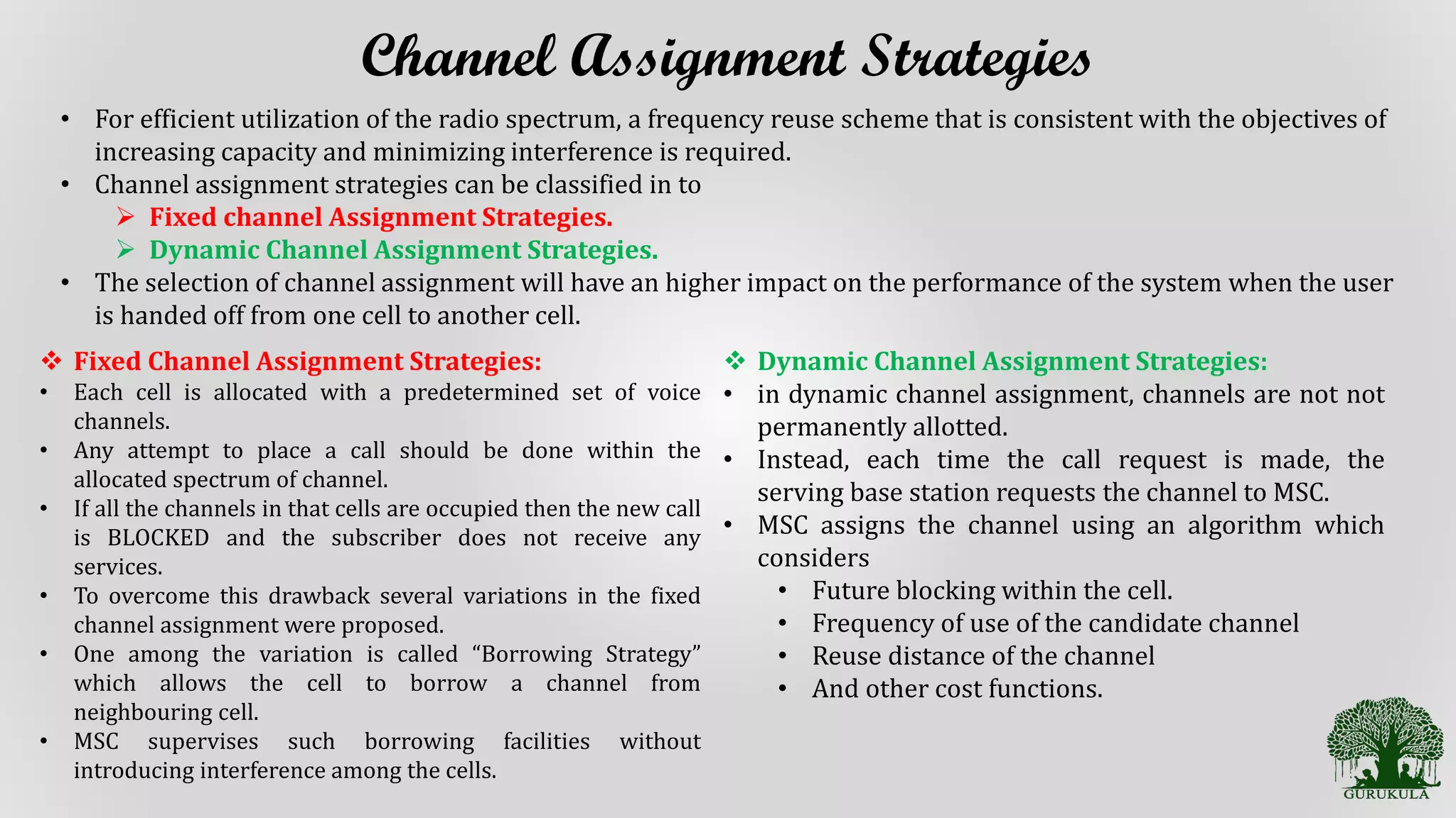2.6 cellular concepts - frequency reusing, channel assignment | PDF
