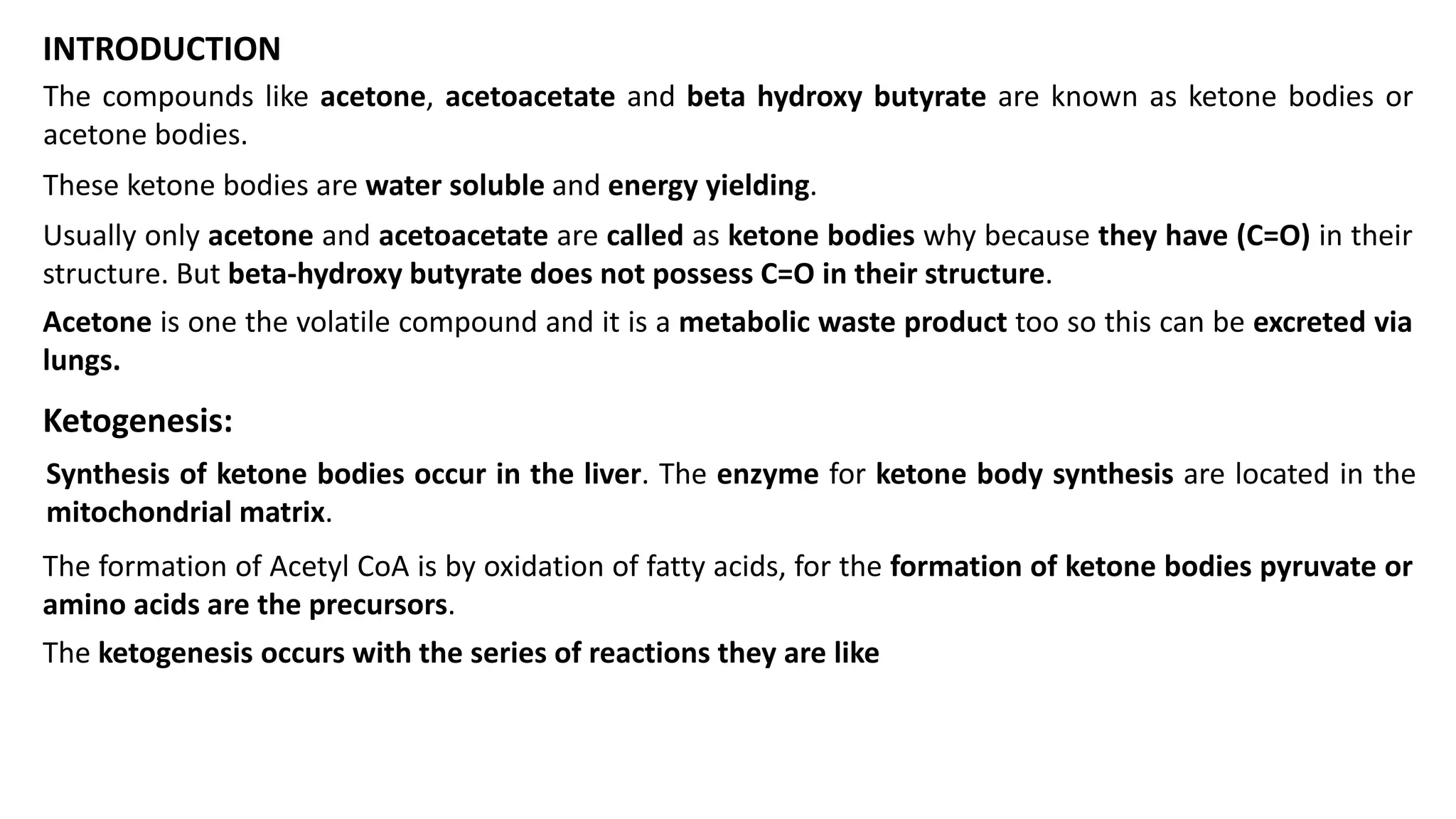 Ketone bodies Generation and utilization | PPTX