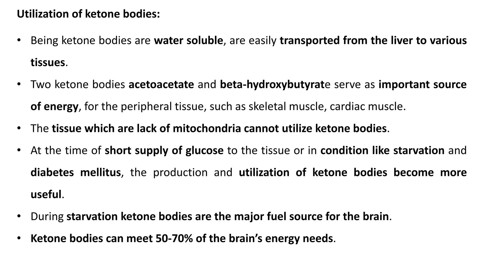 Ketone bodies Generation and utilization | PPTX