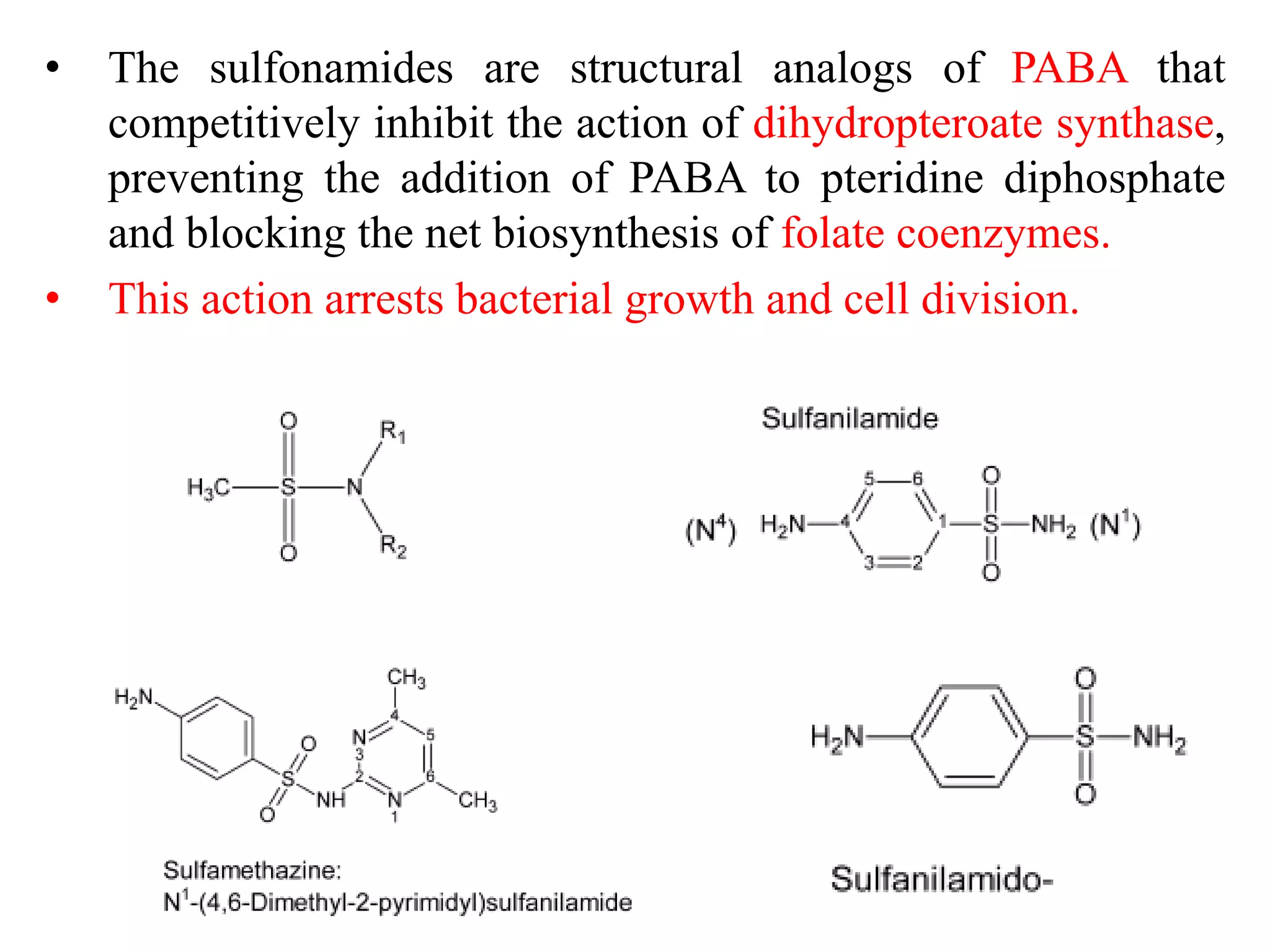 Sulphonamides- Anti bacterial- Medicinal Chemistry-Pharmacy | PDF