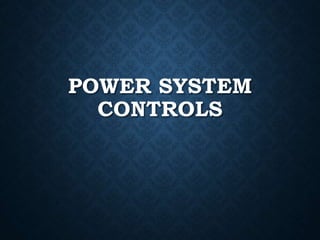 Power System Control | PPTX