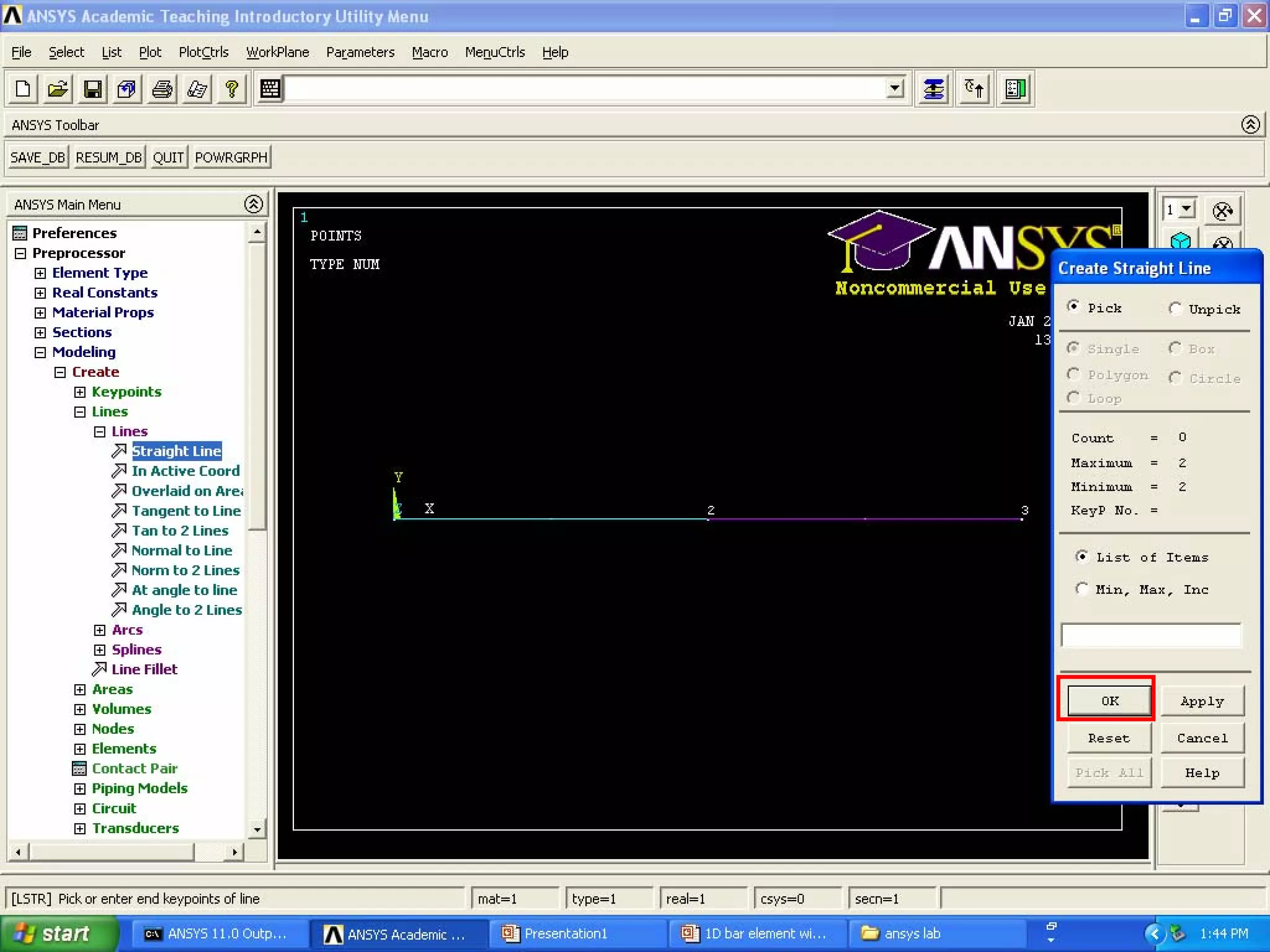 2. 1 D bar element with tapered cross section | PPT