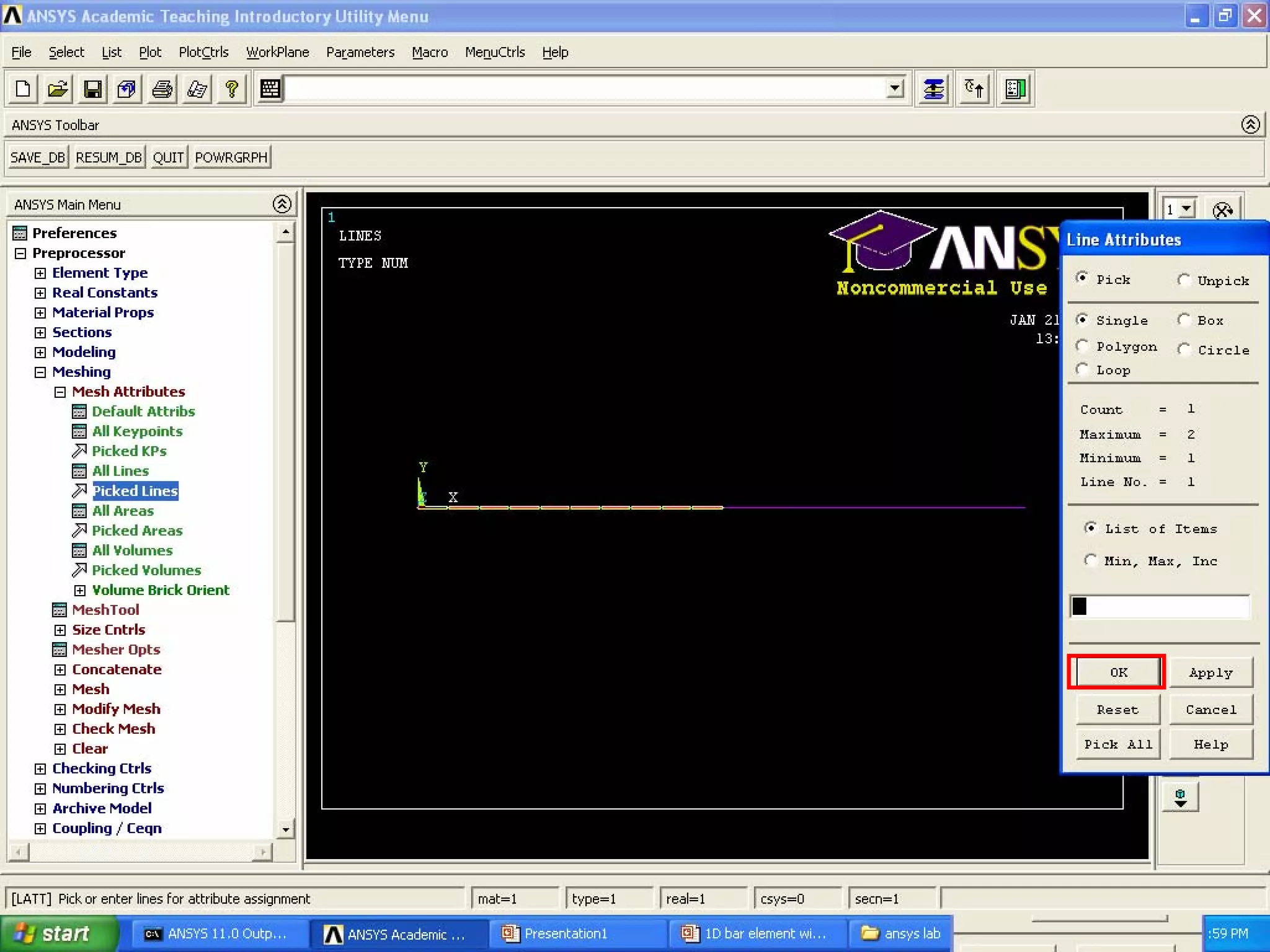 2. 1 D bar element with tapered cross section | PPT