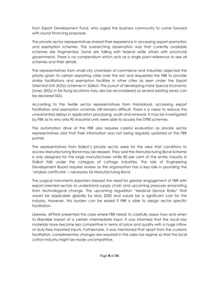 Review of FBR Export Exemption Schemes | PDF