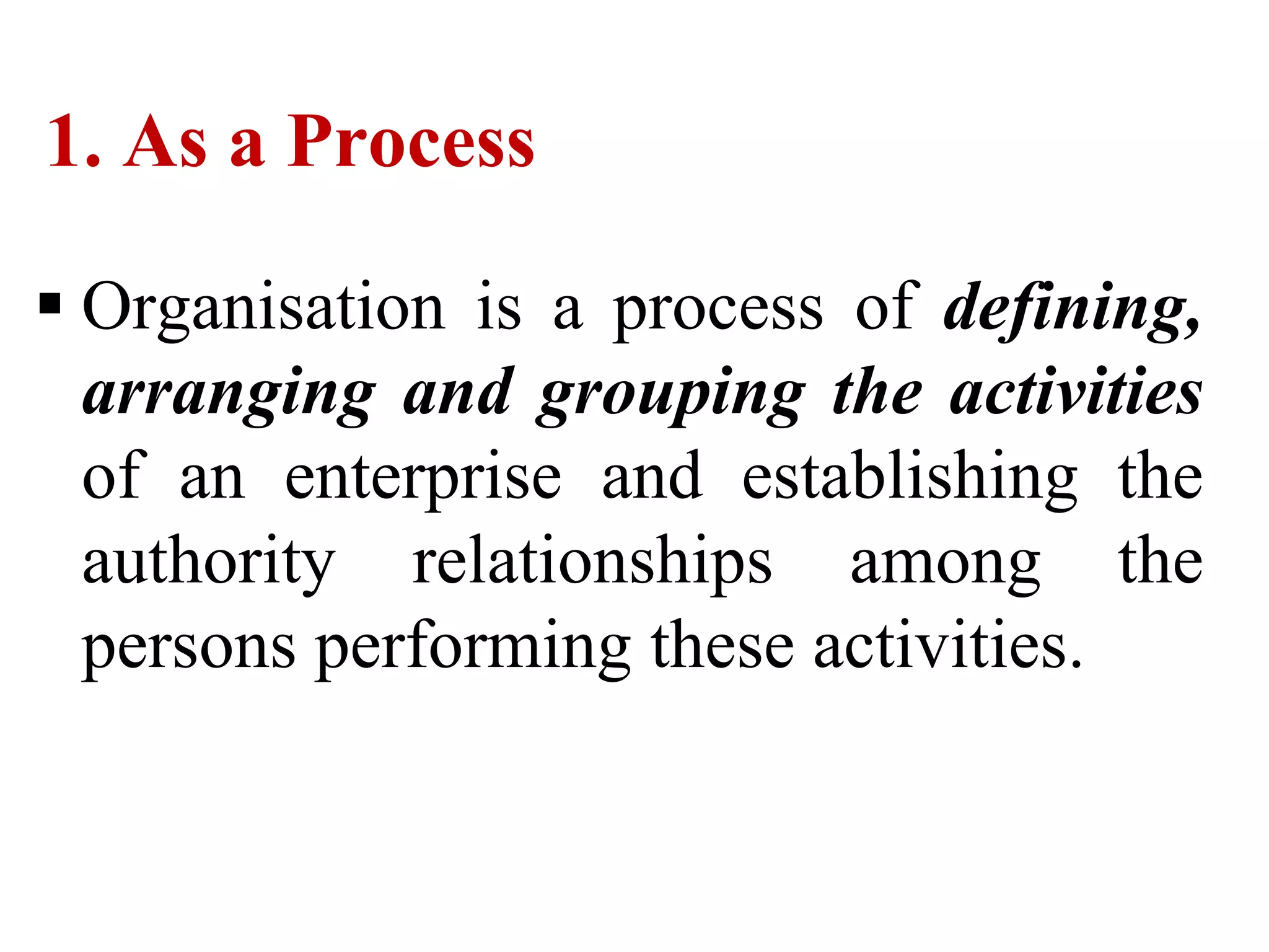 Organization- Management Process | PPT