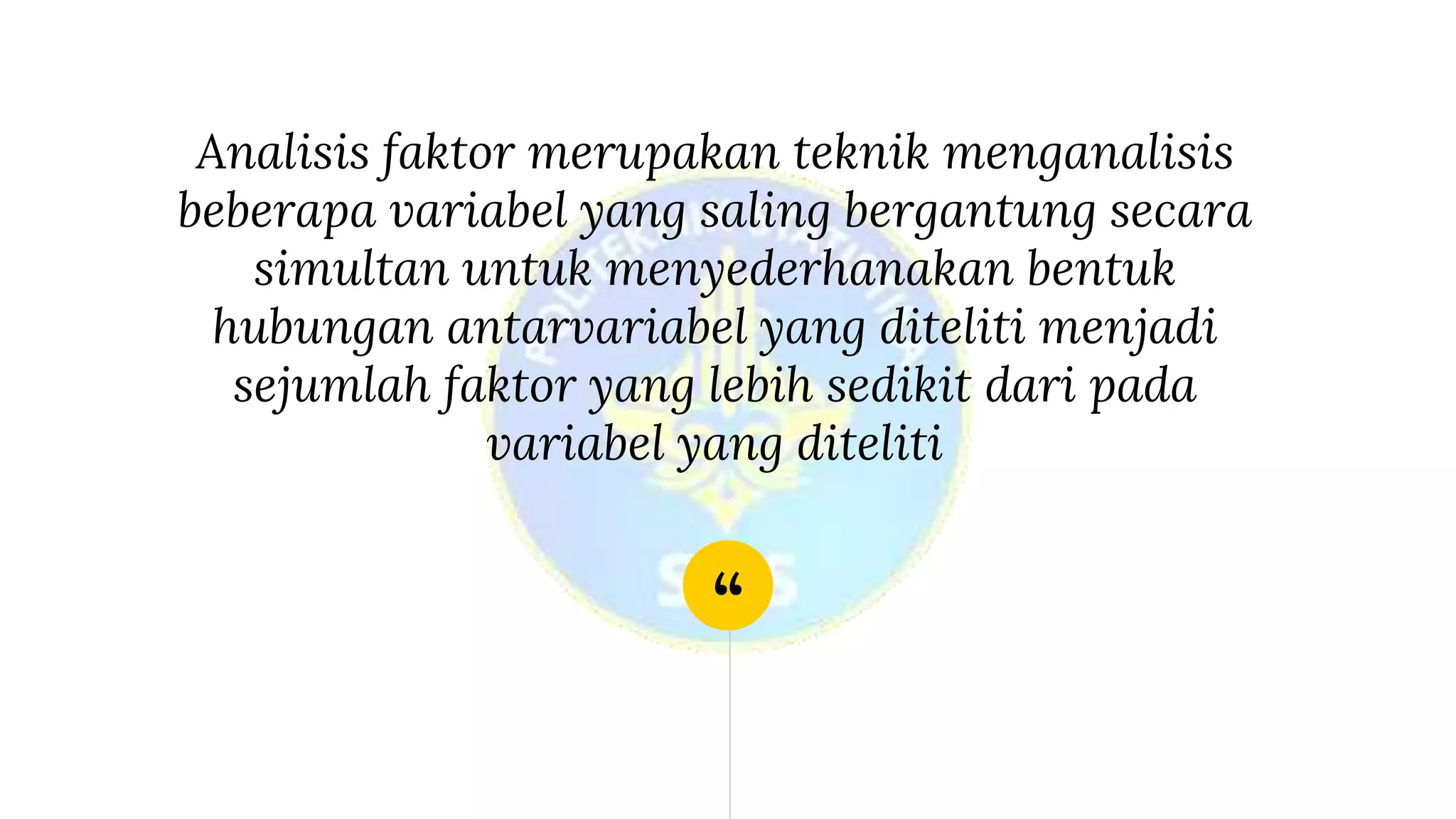 Analisis Faktor (1) | PPTX
