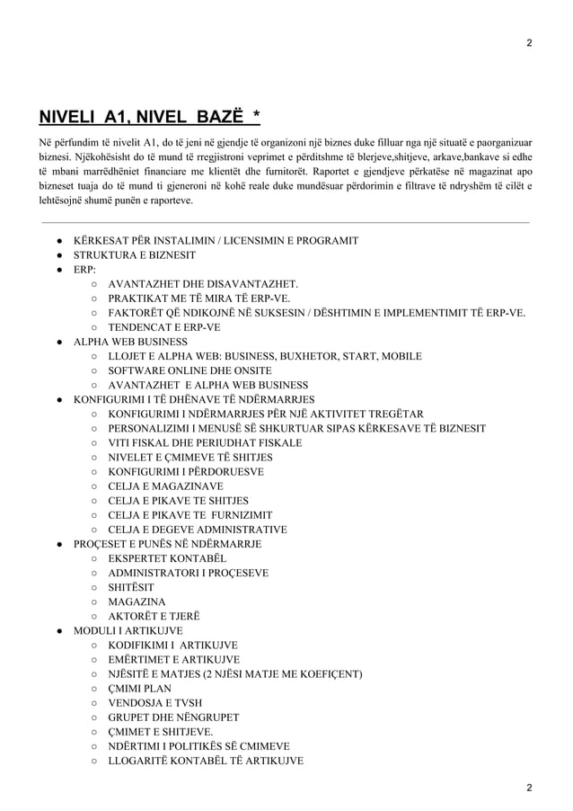 PROGRAMI PER ALPHA WEB | PDF