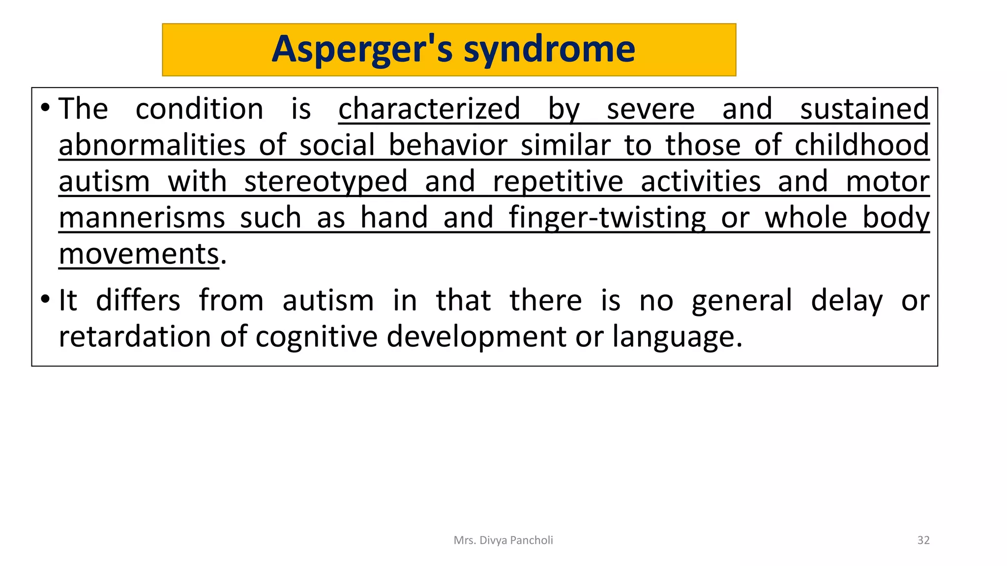 AUTISM SPECTRUM DISORDER | PPTX | Brain and Nervous System Disorders ...
