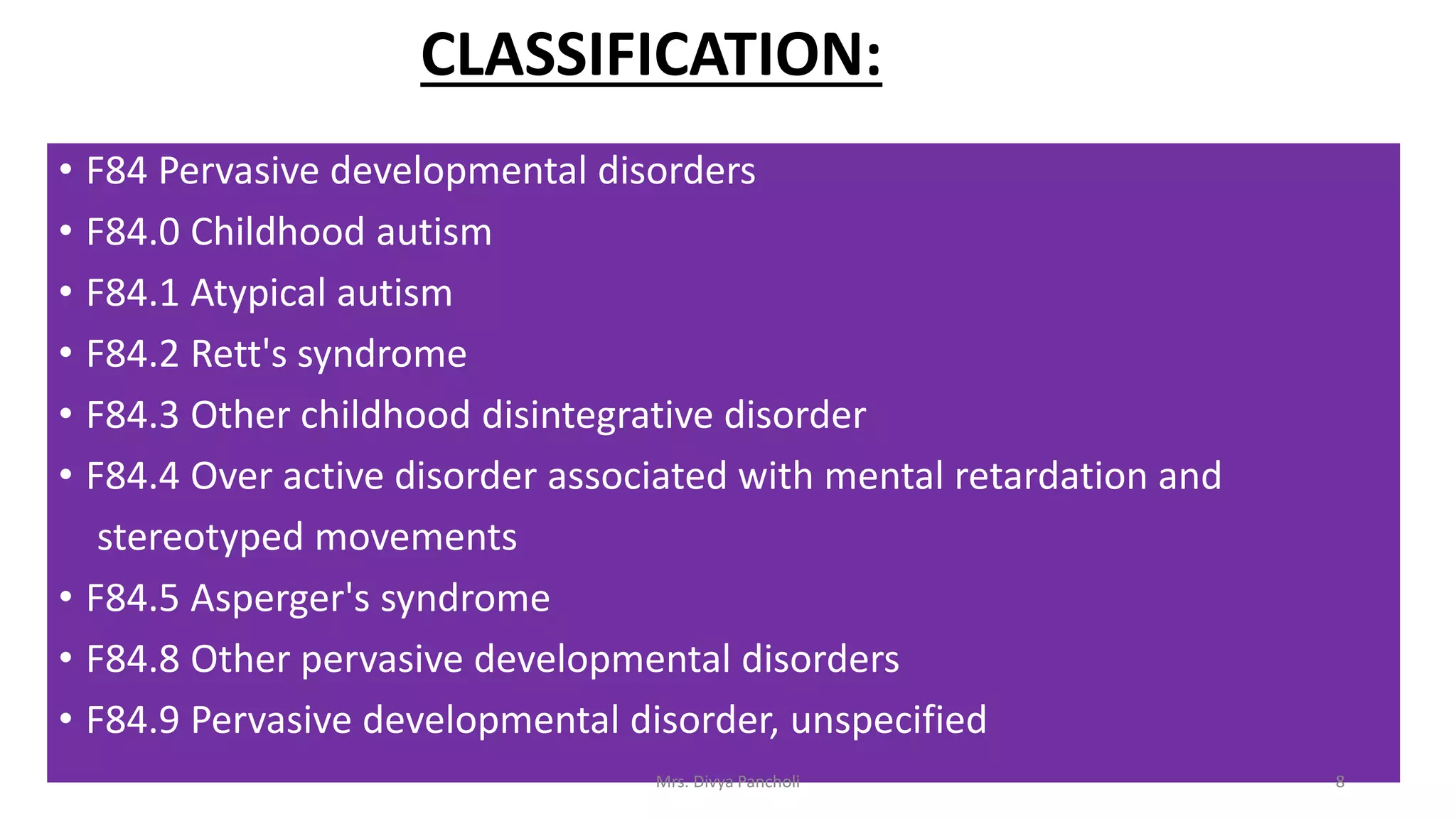 AUTISM SPECTRUM DISORDER | PPTX | Brain and Nervous System Disorders ...