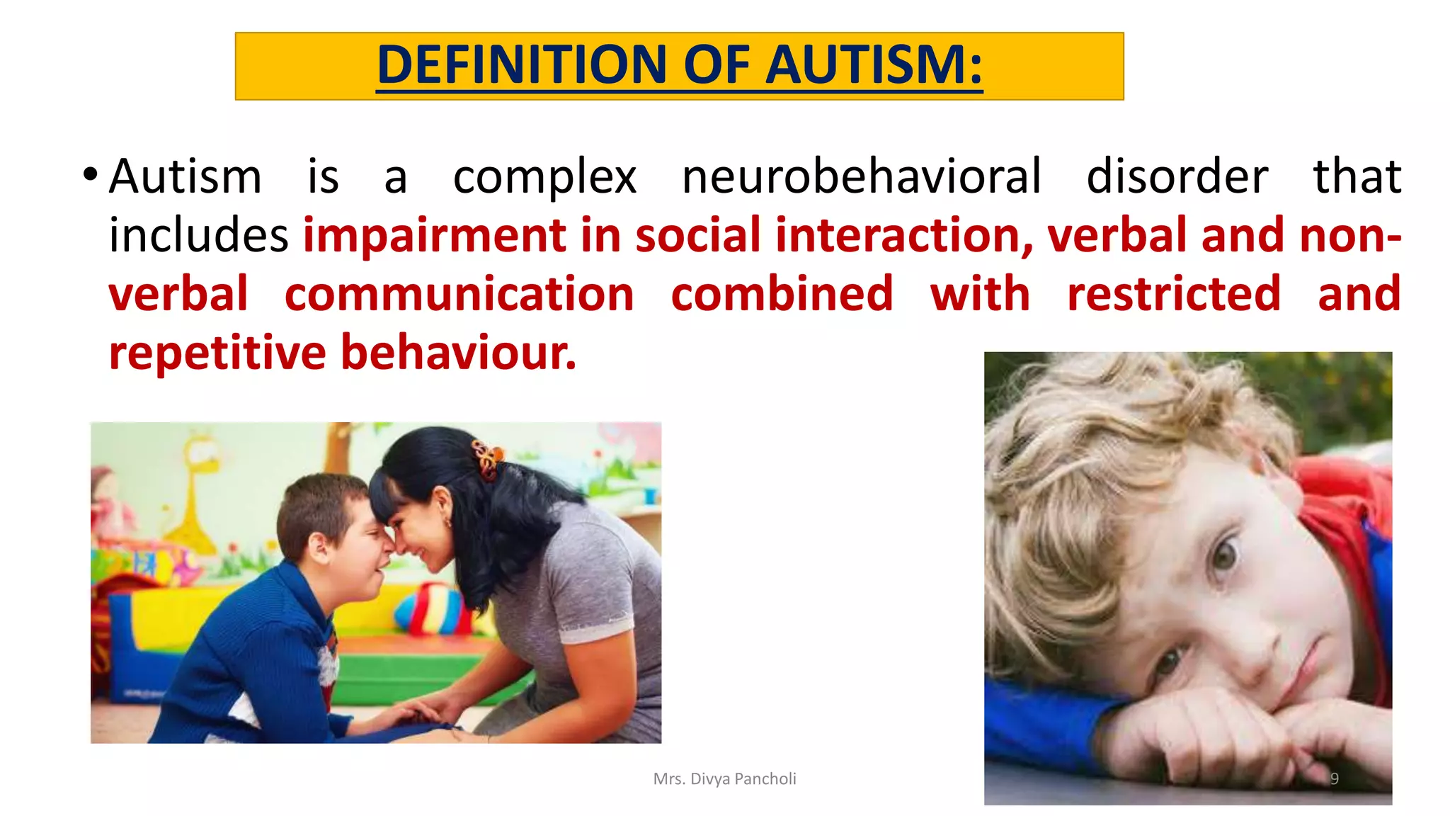 AUTISM SPECTRUM DISORDER | PPTX | Brain and Nervous System Disorders ...