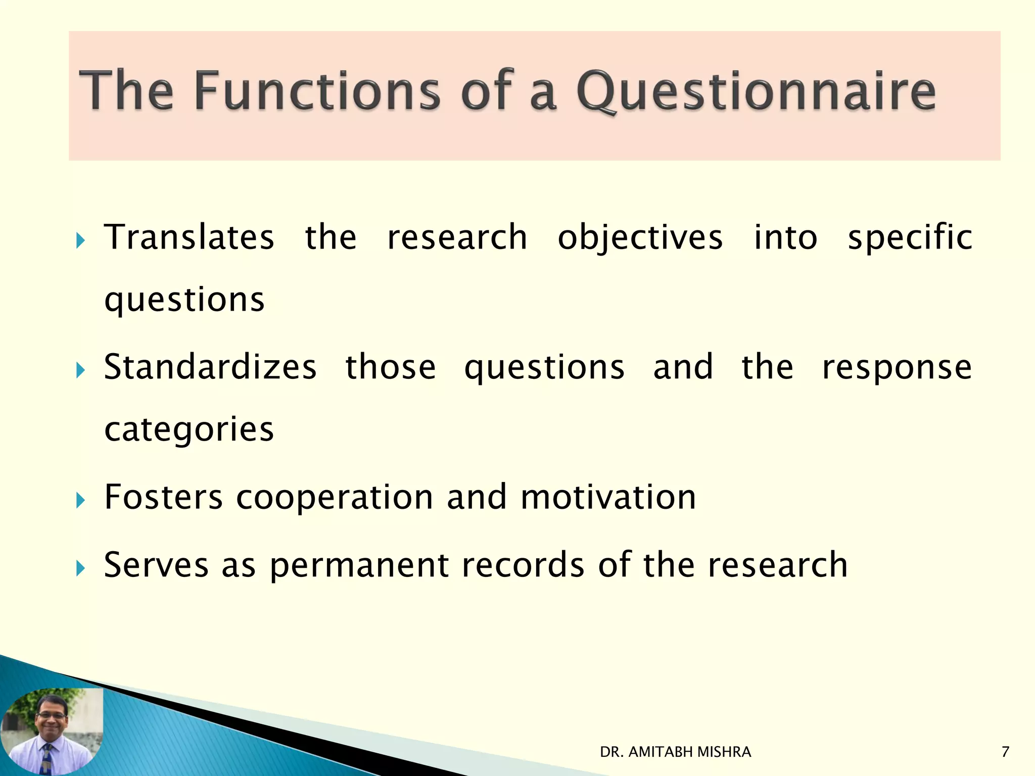 Questionnaire Method of Data Collection | PDF
