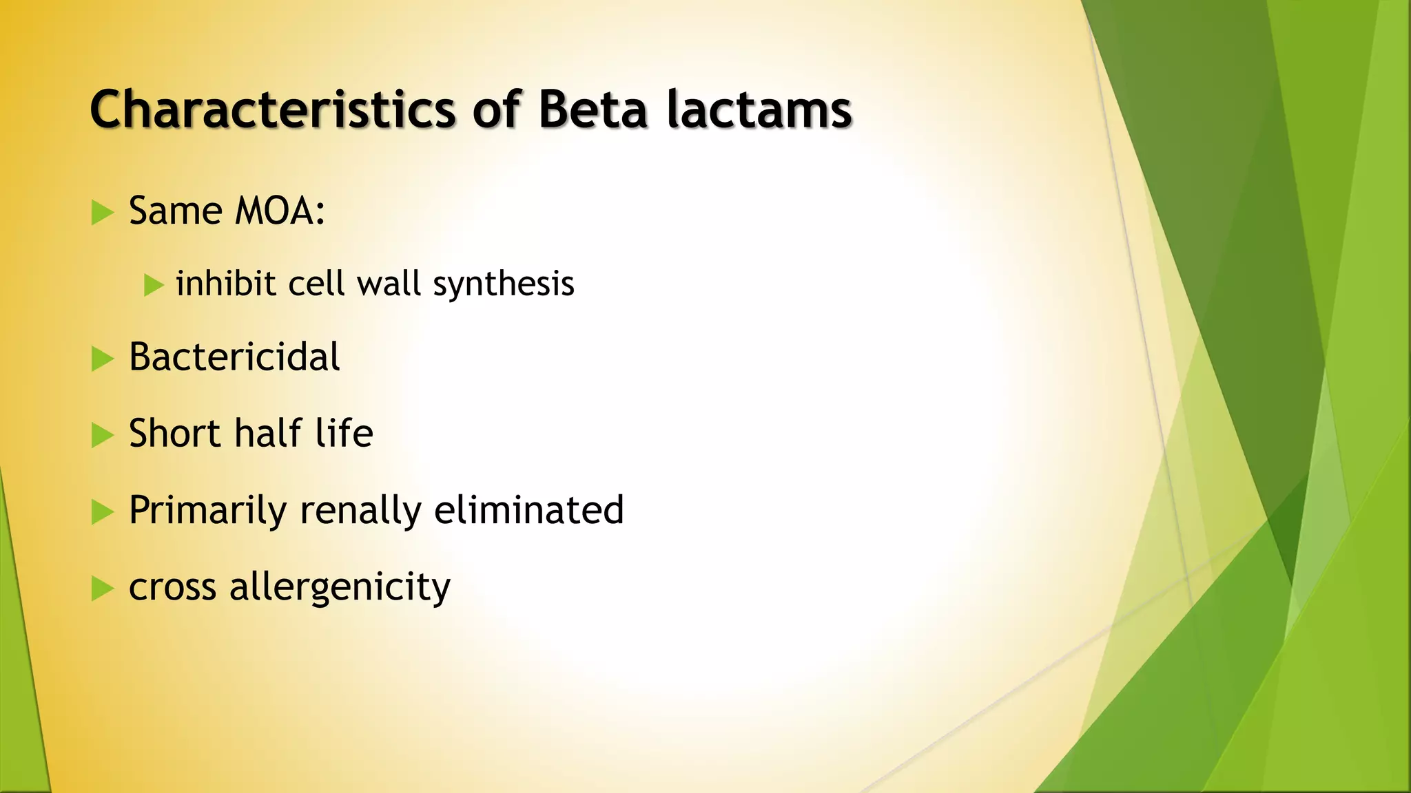 2.2 antimicrobial agents beta lactam drugs | PPT