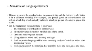 Communication Barriers | PPTX