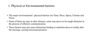 Communication Barriers | PPTX | Web Conferencing | Computer Software and Applications