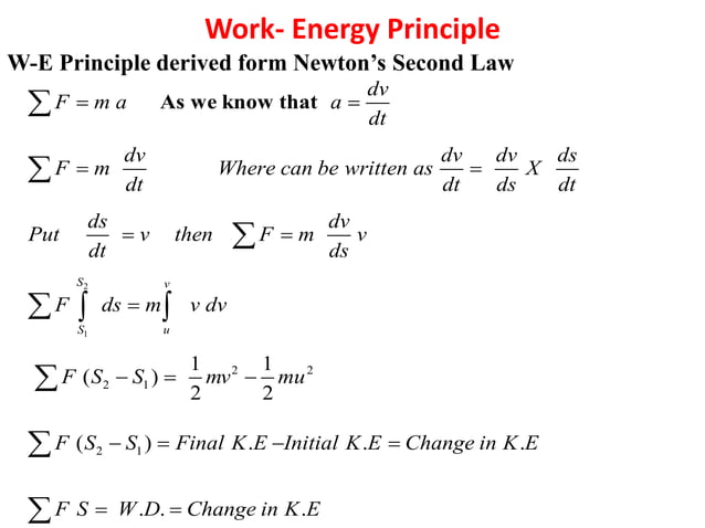 2. work energy principle by ghumare s m | PPT