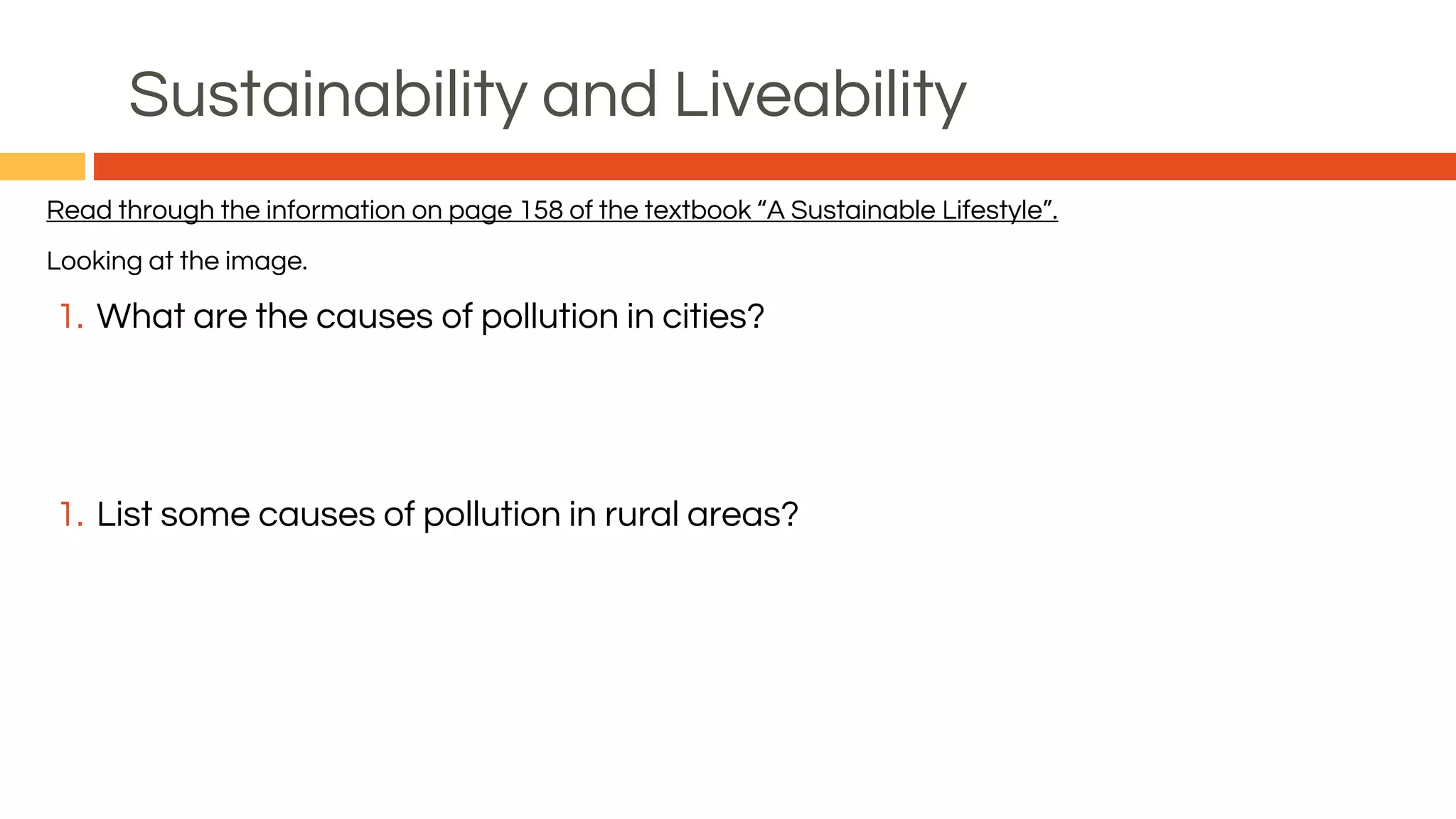 2.4 environmental factors that affect liveability LIPA | PPTX