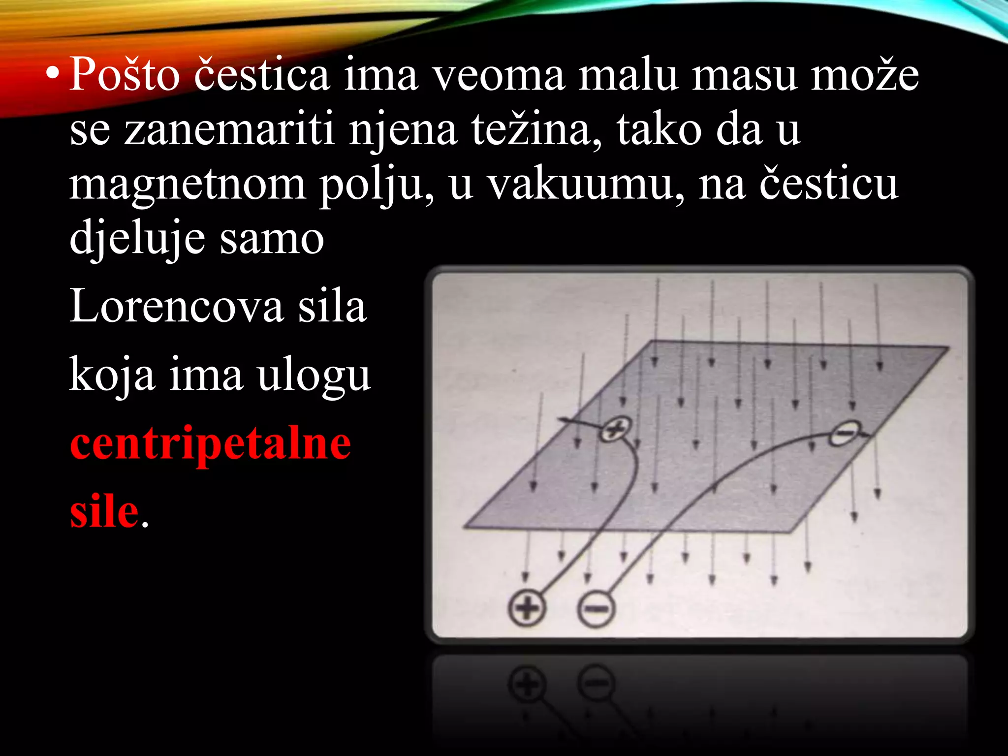 2. kretanje naelektrisanih cestica u magnetnom polju | PPTX