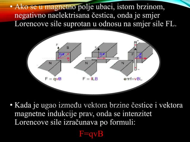 2. kretanje naelektrisanih cestica u magnetnom polju | PPTX