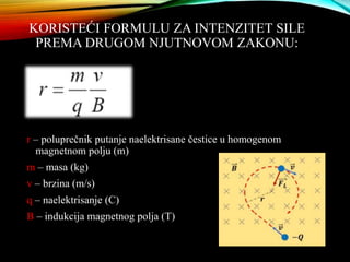 2. kretanje naelektrisanih cestica u magnetnom polju | PPTX