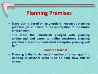Planning, Nature, Significance, Process of Planning, Types of Planning ...