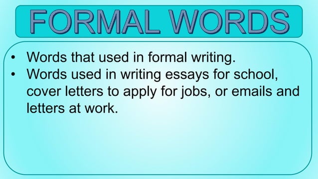 Classification of words-Technical Writing | PPT