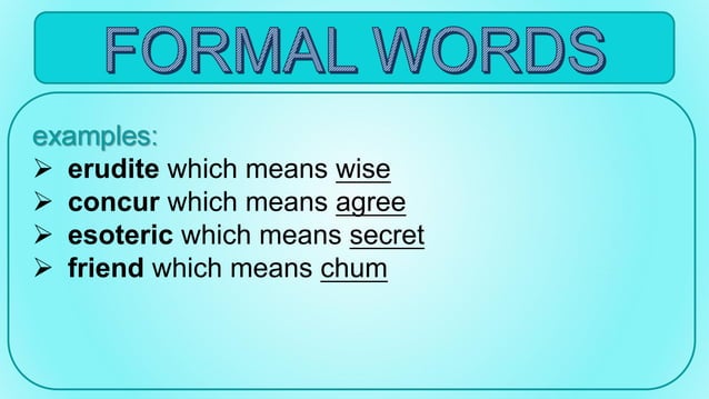 Classification of words-Technical Writing | PPT