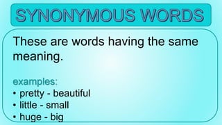 Classification of words-Technical Writing | PPT