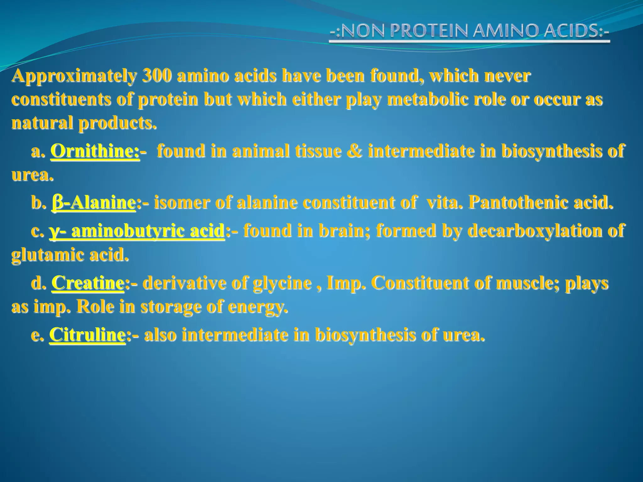 Amino acids structure classification & function by KK Sahu sir | PPT
