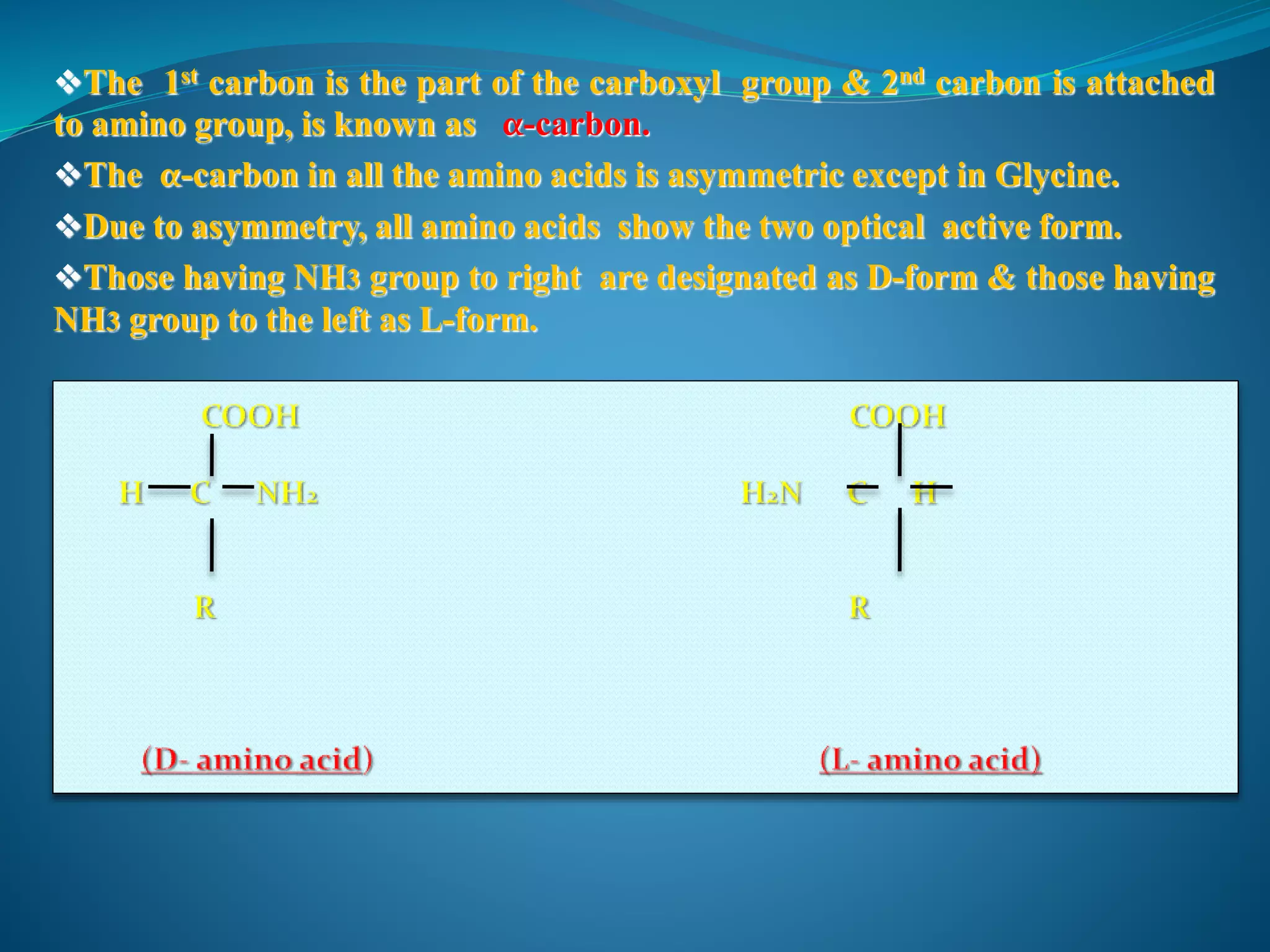 Amino acids structure classification & function by KK Sahu sir | PPT