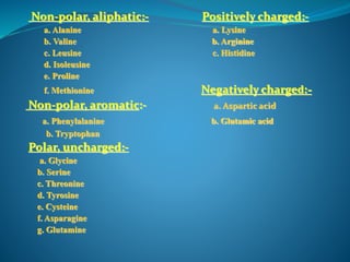 Amino acids structure classification & function by KK Sahu sir | PPT